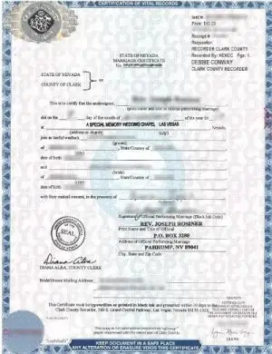 Apostille Nevada Vital Records